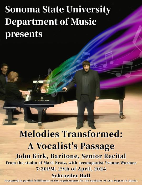 John Kirk Senior Recital | Department of Music at Sonoma State University
